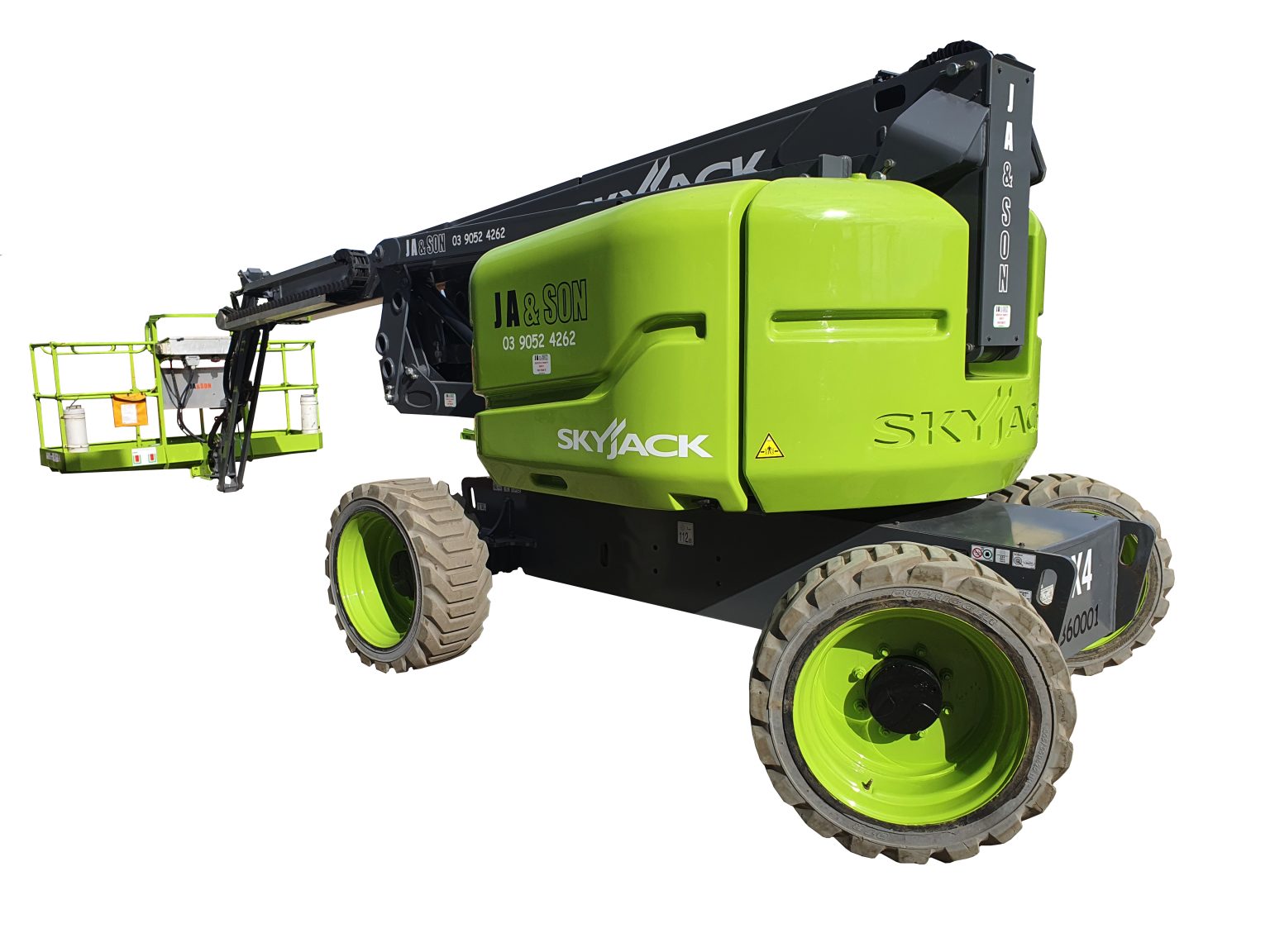 Boom Lift 63ft Diesel Knuckle - Skyjack SJ 63 AJ - J A & SON