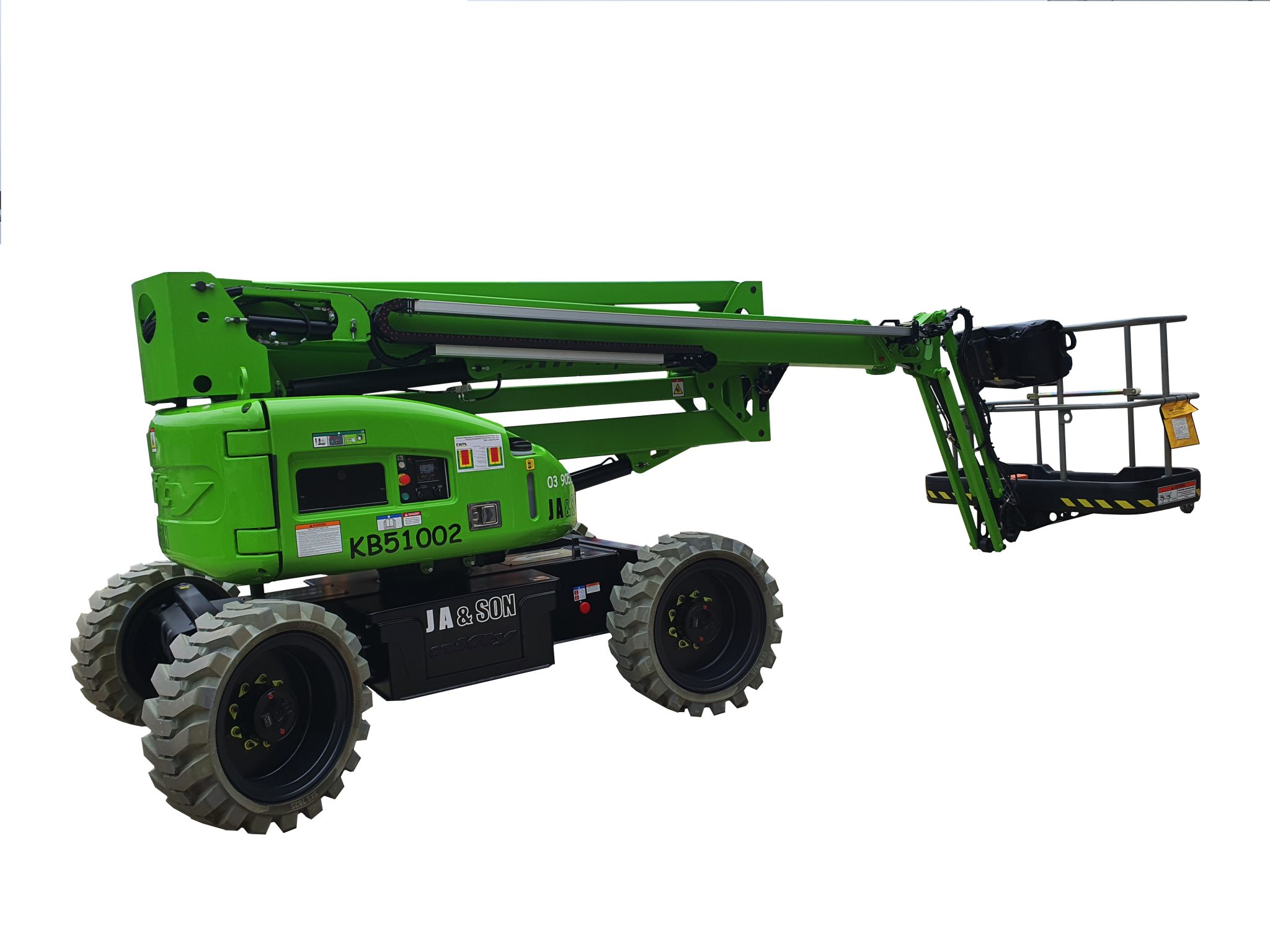 Boom Lift 51ft Knuckle - Nifty HR17 Hybrid 4x4 - J A & SON