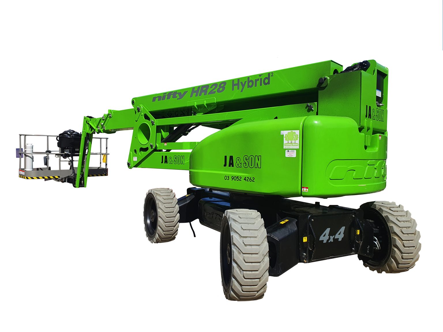 Boom Lift 80ft Knuckle – Nifty HR28 Hybrid 4×4 - J A & SON
