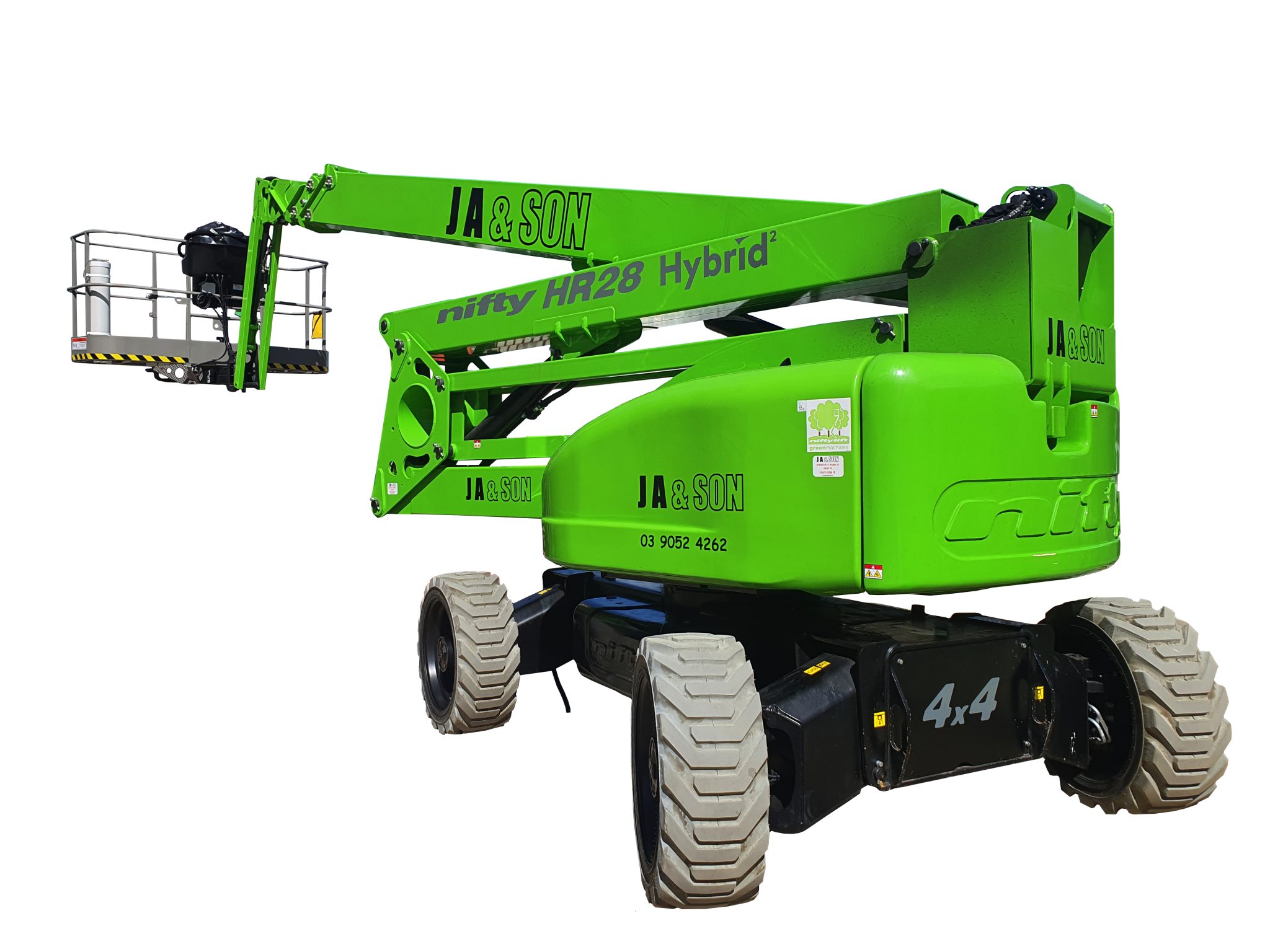 Boom Lift 80ft Knuckle – Nifty HR28 Hybrid 4×4 - J A & SON