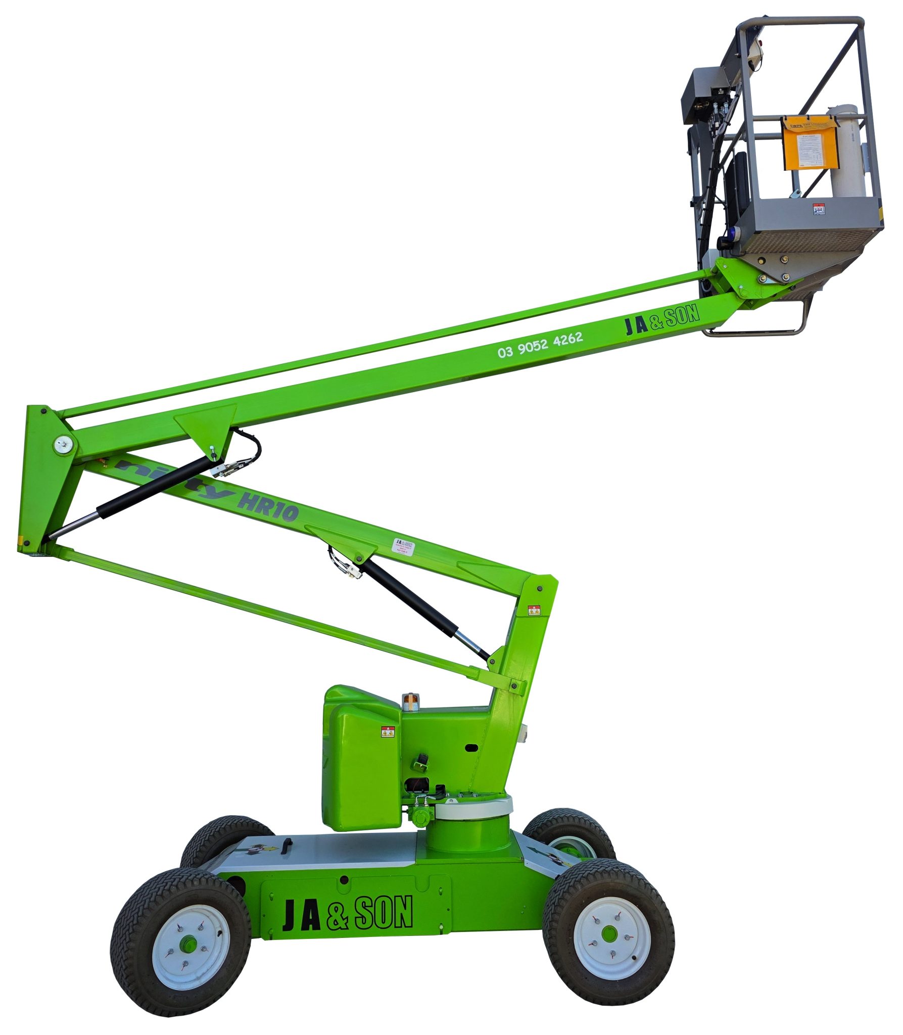 Boom Lift 33ft Knuckle – Nifty HR10 Electric - J A & SON